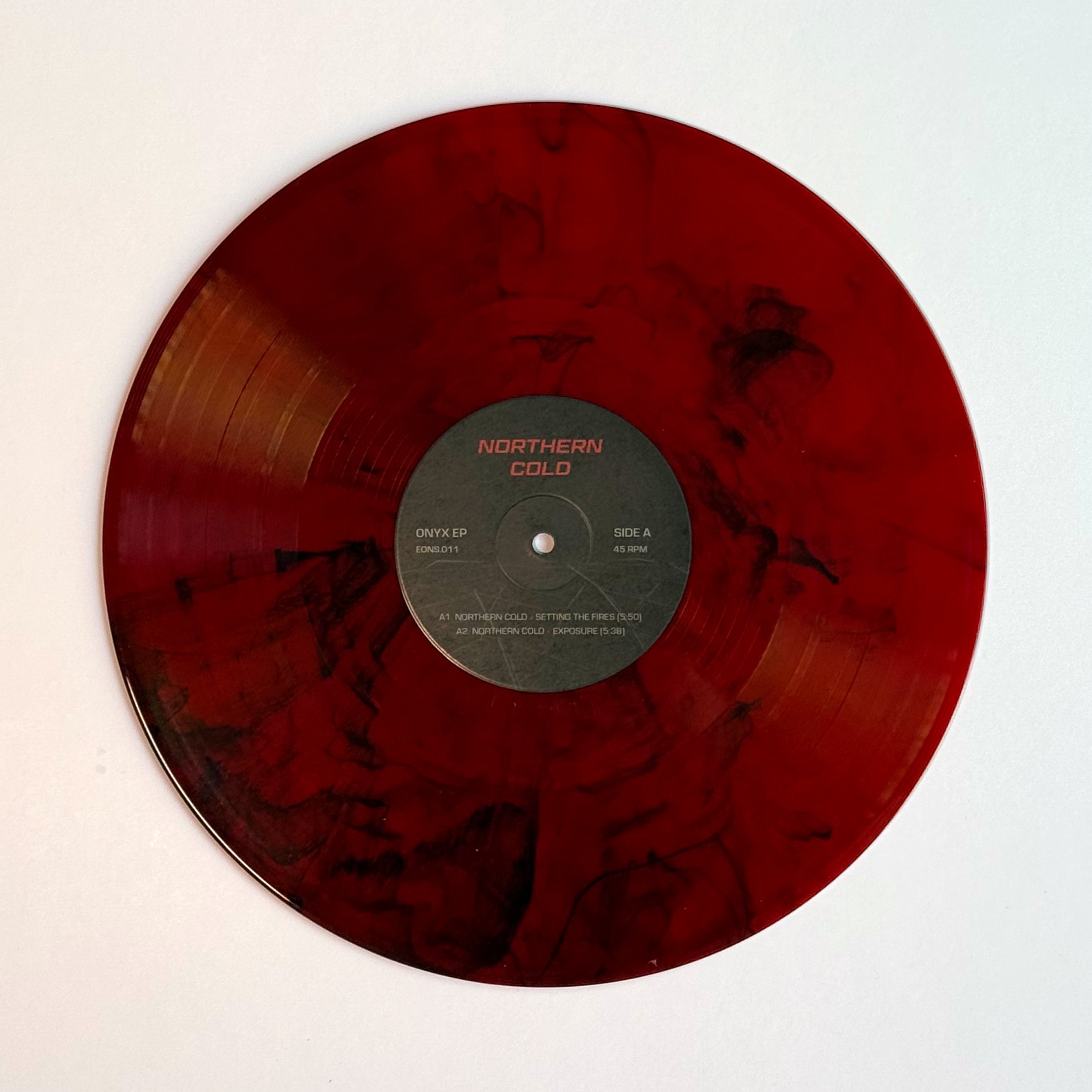 Northern Cold Onyx EP Vinyl Red w/ Black Marble – Northern Cold Merch Store